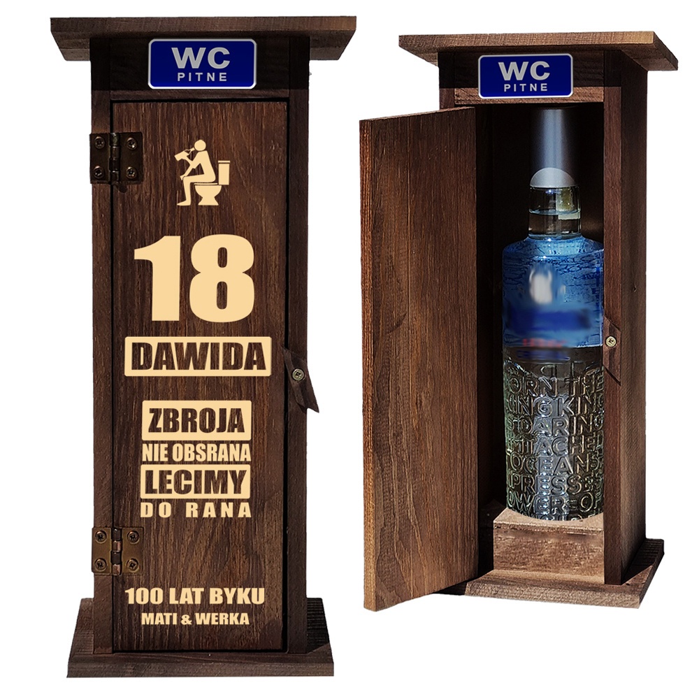 Skrzynka Na Alkohol Kibelek - Personalizowany Prezent Urodzinowy z ...